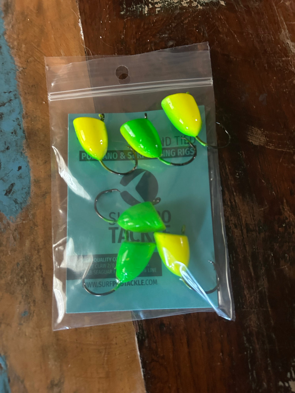 Yellow and Green Float Hook | FISHGUM